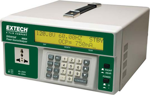 Extech 380820 Universal AC Power Source + AC Power Analyzer | Power ...