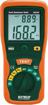 Extech 382252 Earth Ground Resistance Tester Kit | Ground Resistance ...