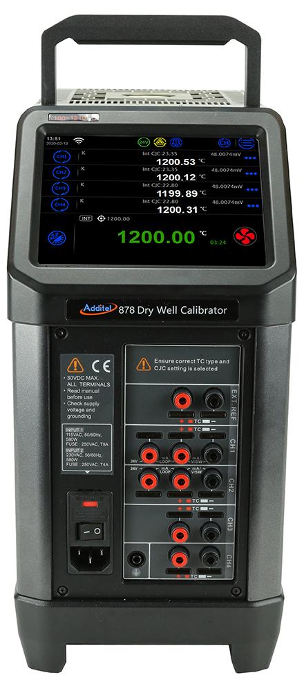 Additel ADT875 and ADT878-1210 Thermocouple Calibration Furnaces ...
