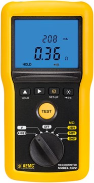 AEMC Model 6522 1000V Megohmmeter | Insulation Testers | Instrumart
