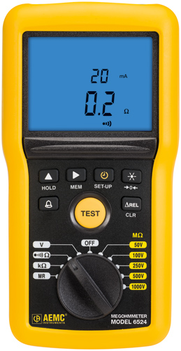 AEMC Model 6524 1000V Megohmmeter | Megohmmeters / Insulation Testers ...