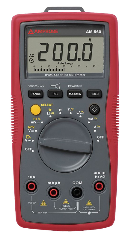 Amprobe AM-560 HVAC Multimeter | Multimeters | Instrumart