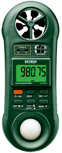 Extech 45170CM Environmental Meter | Air Velocity Meters / Anemometers ...