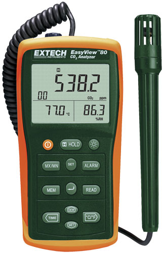 Extech EA80 Indoor Air Quality Meter and Data Logger | Indoor Air ...