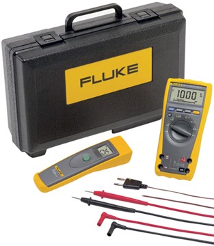 Fluke 179/61 Industrial Multimeter & Infrared Thermometer Combo Kit ...