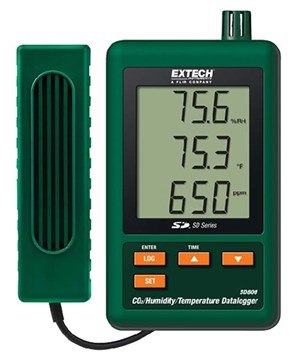 Extech SD800 CO2/Humidity/Temperature Data Logger | Data Loggers ...