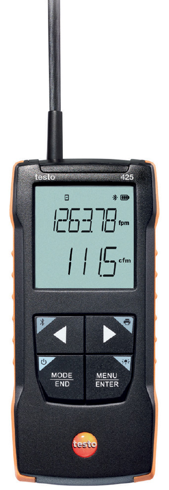 Testo 425 Thermal Anemometer | Air Velocity Meters | Instrumart