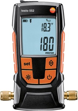 Testo 552 Bluetooth Vacuum Gauge | Refrigeration Test Equipment ...
