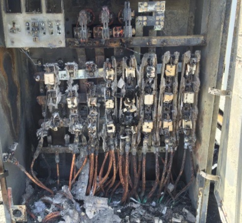 Messy Electrical Control Panel