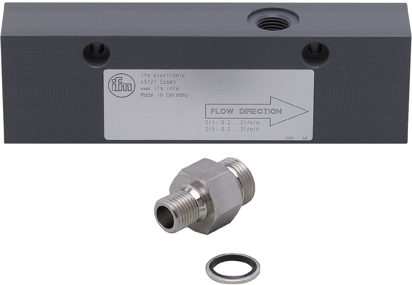 ifm efector E4 Series Low Flow Volume Process Adapter | Instrumart