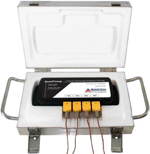 MadgeTech QuadThermoVault Temperature Data Logger | Data Loggers | Instrumart